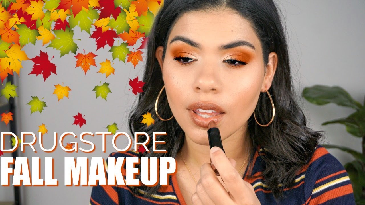 DRUGSTORE FALL MAKEUP - YouTube