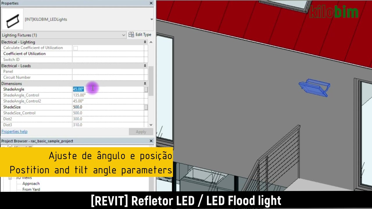 Revit: Refletor LED / LED reflector - YouTube