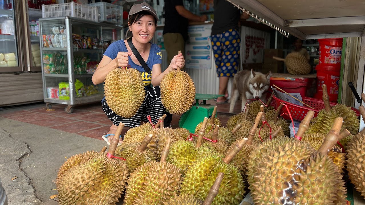 Creamy Durian with sticky rice #cooking - YouTube