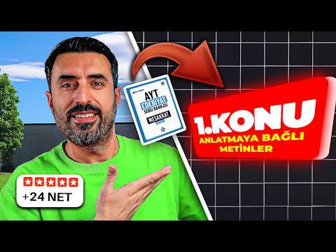 ANLATMAYA BAĞLI METİNLER SORU ÇÖZÜMÜ | 1.Konu | 📌 2026 AYT Edebiyat Soru Bankası