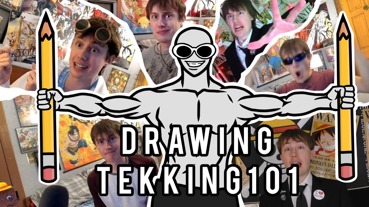 DRAWING TEKKING101 AS AN ANIME CHARACTER!!! - YouTube