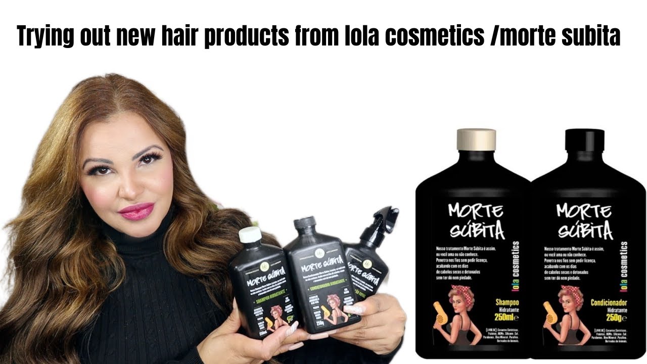 Trying out new hair products from lola cosmetics :morte subita - YouTube