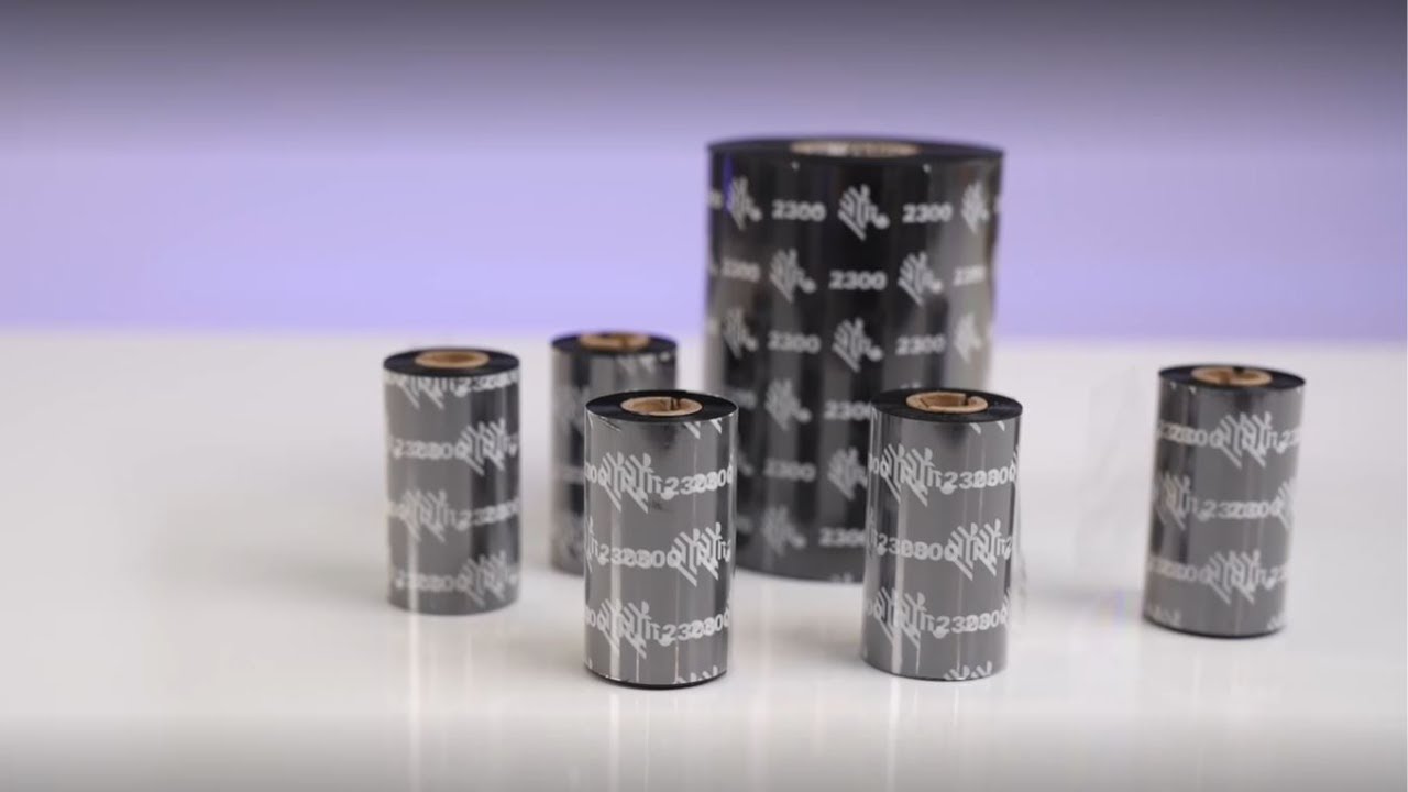 Wax Ribbons for Short-term, Indoor Labelling Requirements | Zebra - YouTube