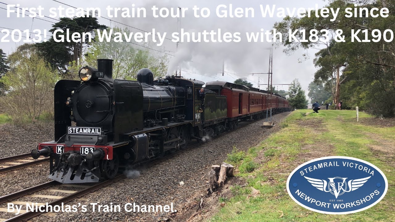 1st steam train tour on the Glen Waverley line since 2013 Steamrail ...
