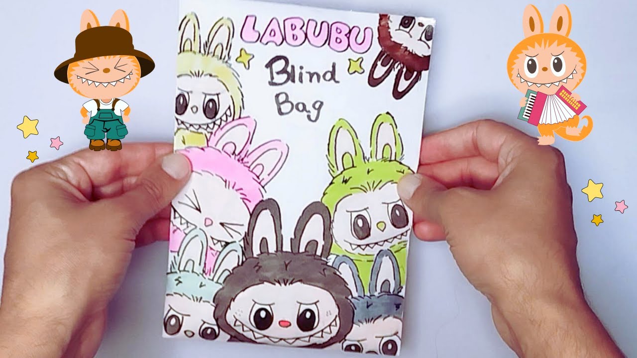 [🤎Paper DIY🤎] LABUBU Blind Bag Unboxing | ASMR - YouTube