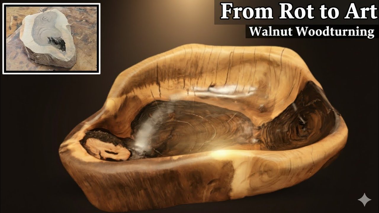 From Defect to Art: Turning a Deformed Walnut Block into a Stunning ...