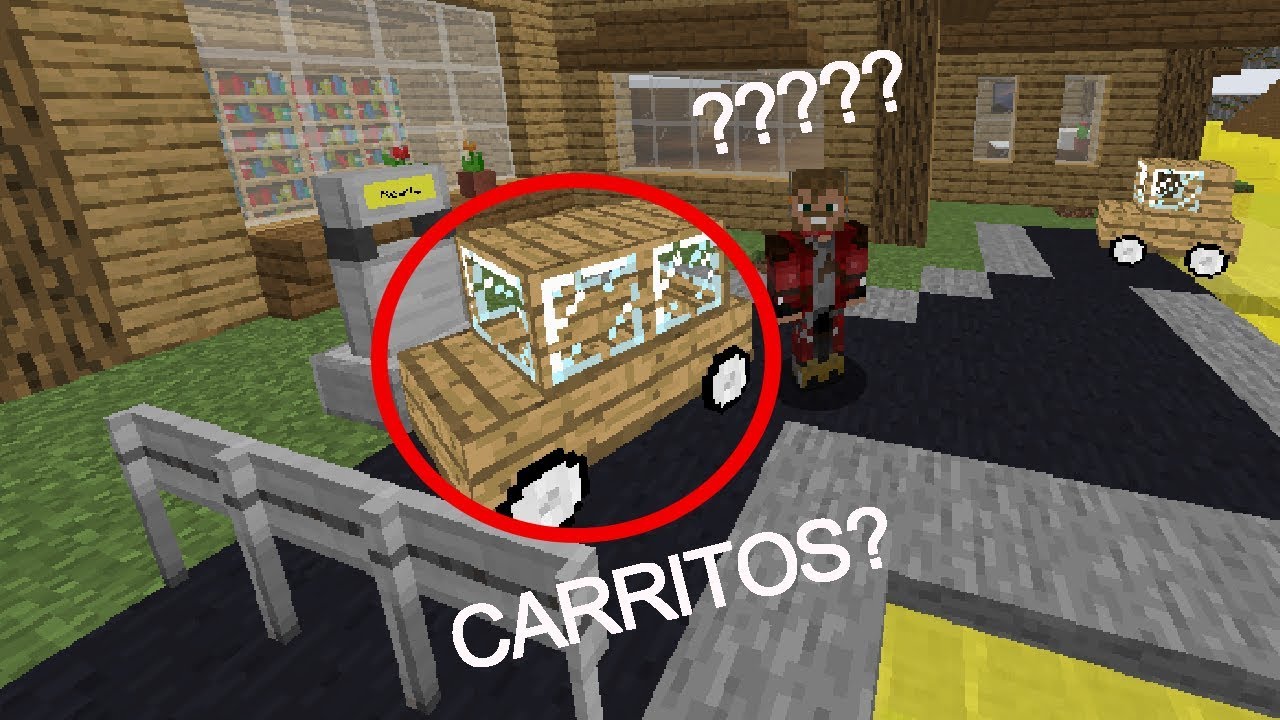 🚗CARRITOS EN MINECRAFT | 1.14.4 MINECRAFT MOD - YouTube