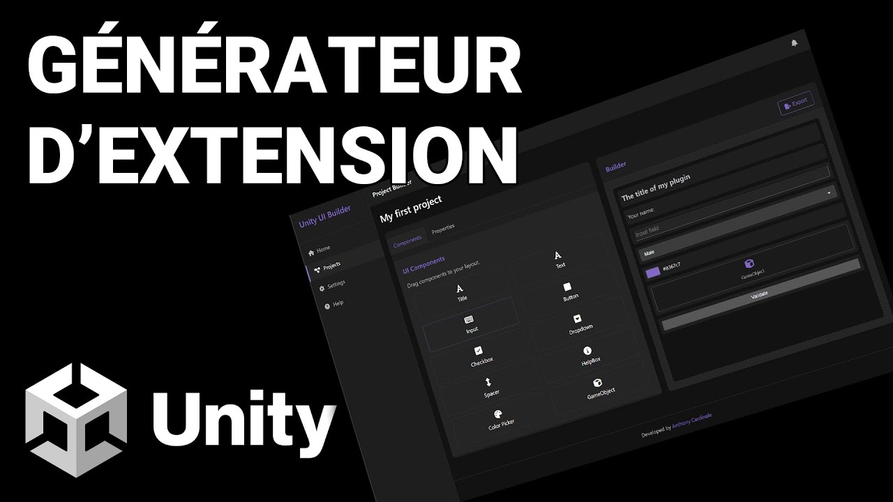 Créer des Extensions pour Unity sans coder grâce à cet outil magique ...