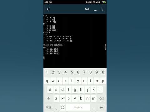 Matrix Solving using Python - YouTube