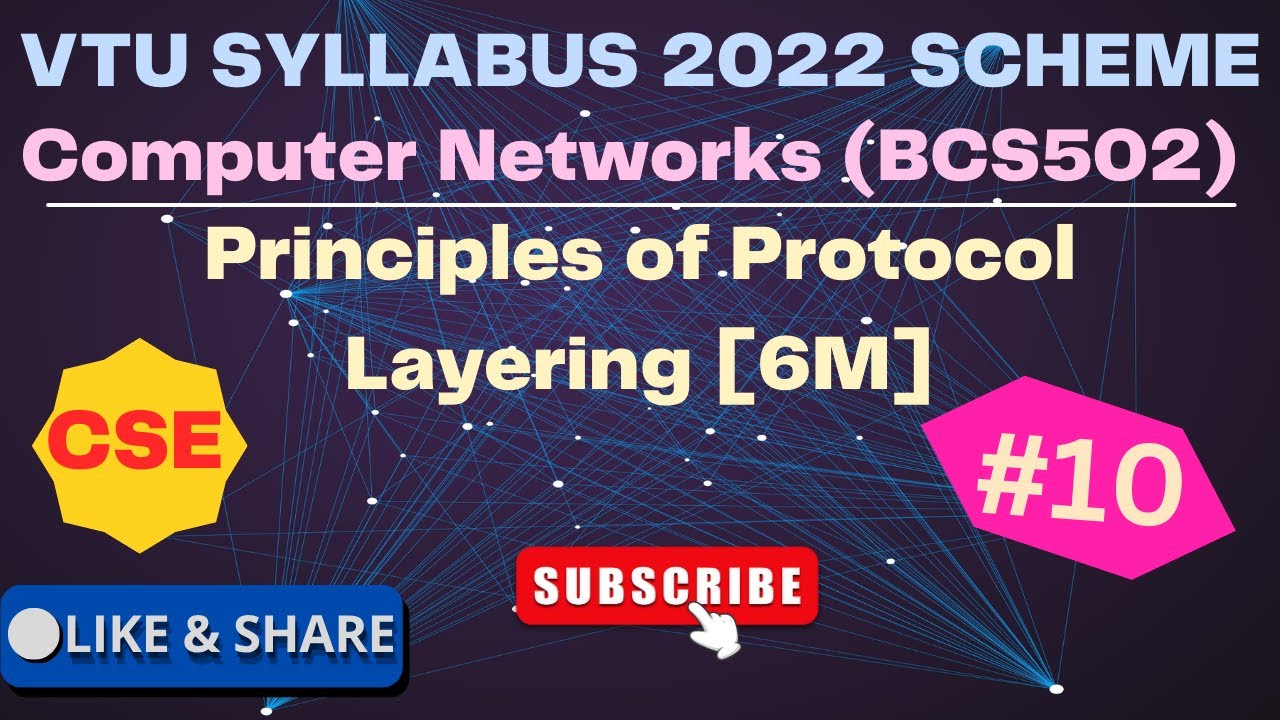 #VTU, #CSE, #5thSem, # Computer Networks, #BCS502, # Principles of ...
