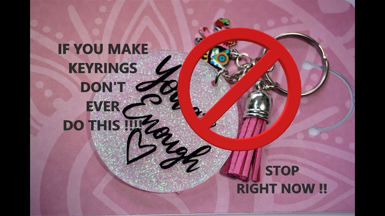 STOP ! Never Use UV Resin As A Sealer For Key Chains/Rings ! Watch And ...