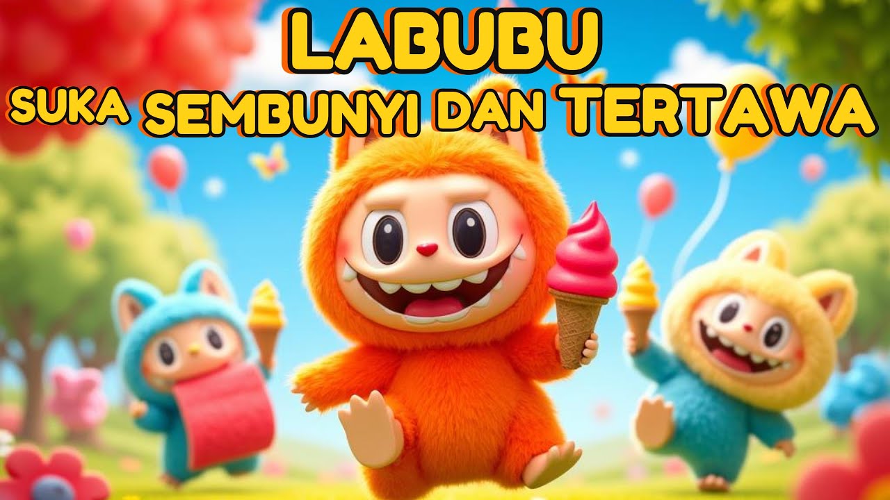 LAGU LABUBU SUKA SEMBUNYI DAN TERTAWA #laguanakindonesia - YouTube