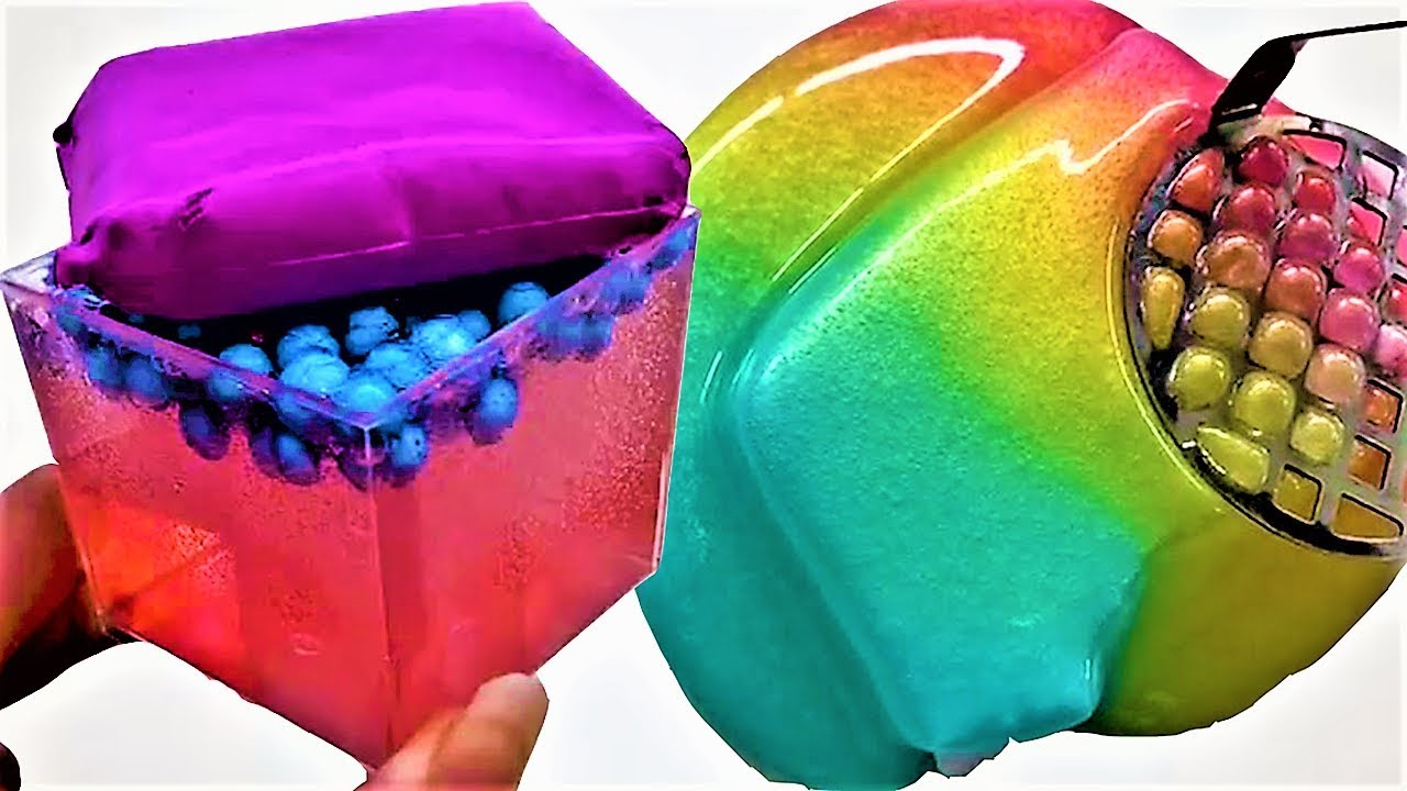 SATISFYING ASMR SLIME | CLAY SLIME MIXING - YouTube