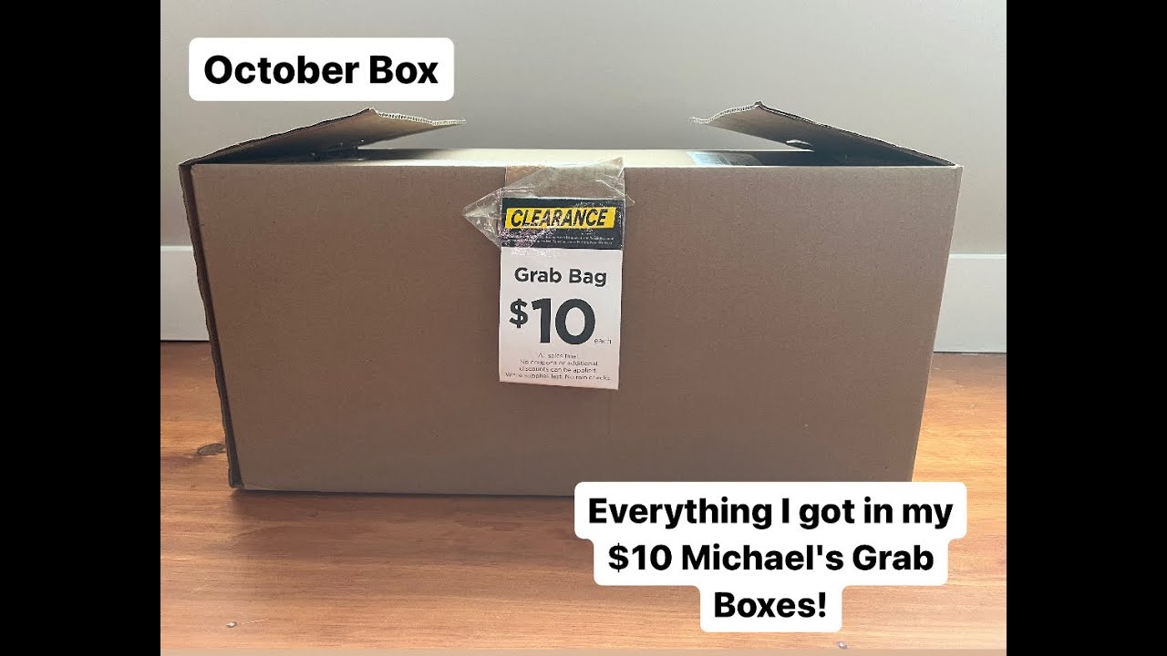 Michael's $10 Grab Boxes. TWO October Boxes. - YouTube