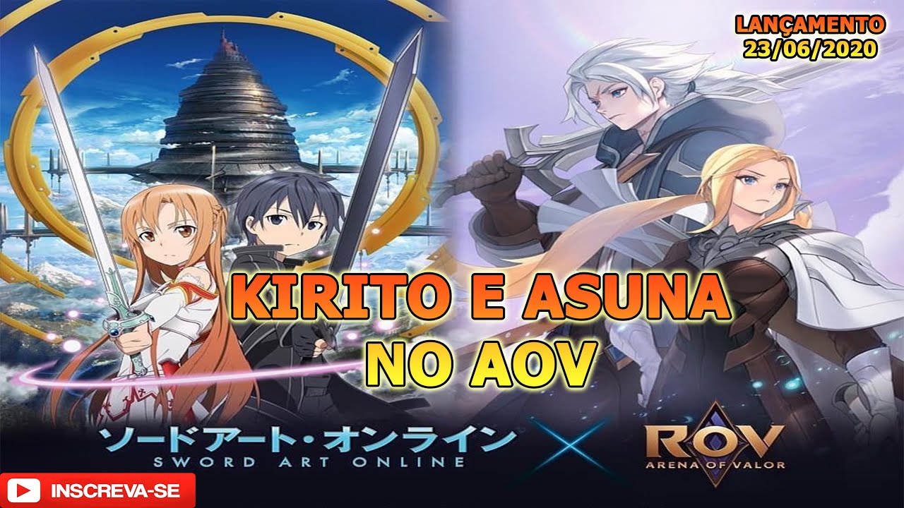 Kirito e Asuna no AOV - Arena of Valor - YouTube