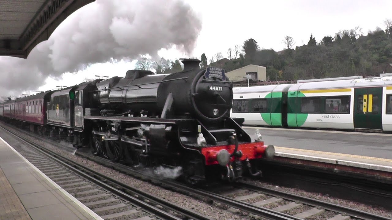 LMS BLACK 5 44871 AT PURLEY. 27/11/2018. - YouTube