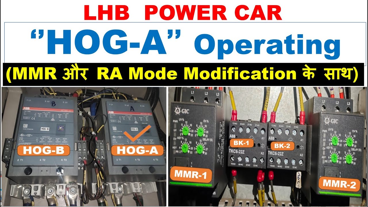 How to operates HOG-A power contactors in LHB power car coaches # ...