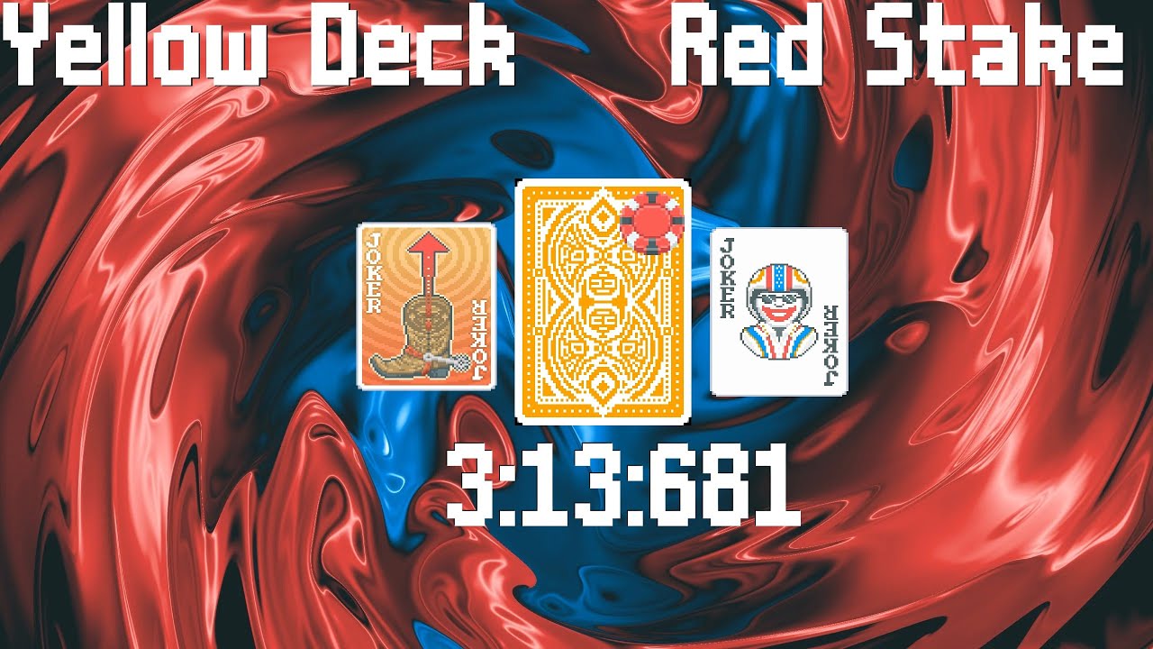 Yellow Deck Red Stake Speedrun Unseeded 3:13:681 - YouTube