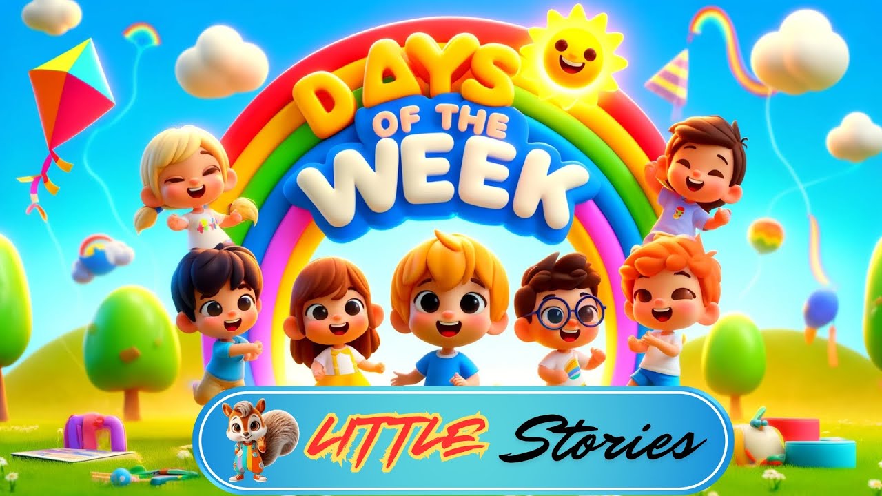 Days of the Week Song for Kids Fun Cartoon with Monday to Sunday ...