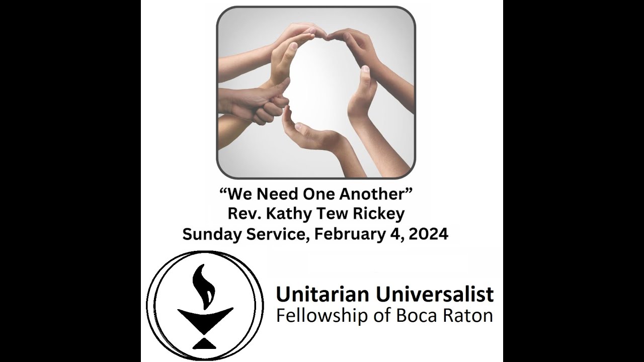 February 4, 2024 Sermon - We Need One Another - YouTube