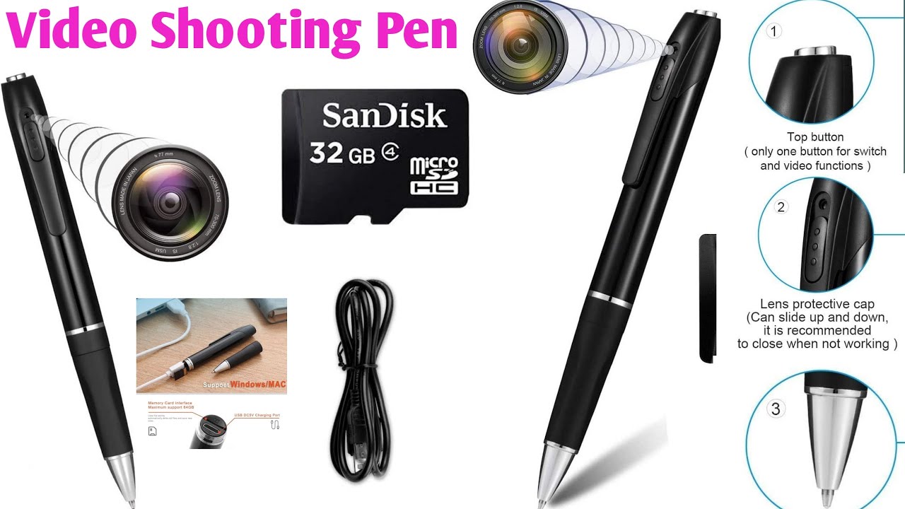 Technoview V8 Video Shooting Pen unboxing and full review in Hindi by ...