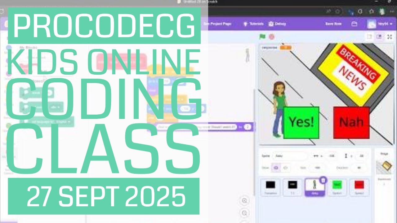 ProCodeCG Kids Regular Coding Class - Online - 27 Sept 2025 - YouTube