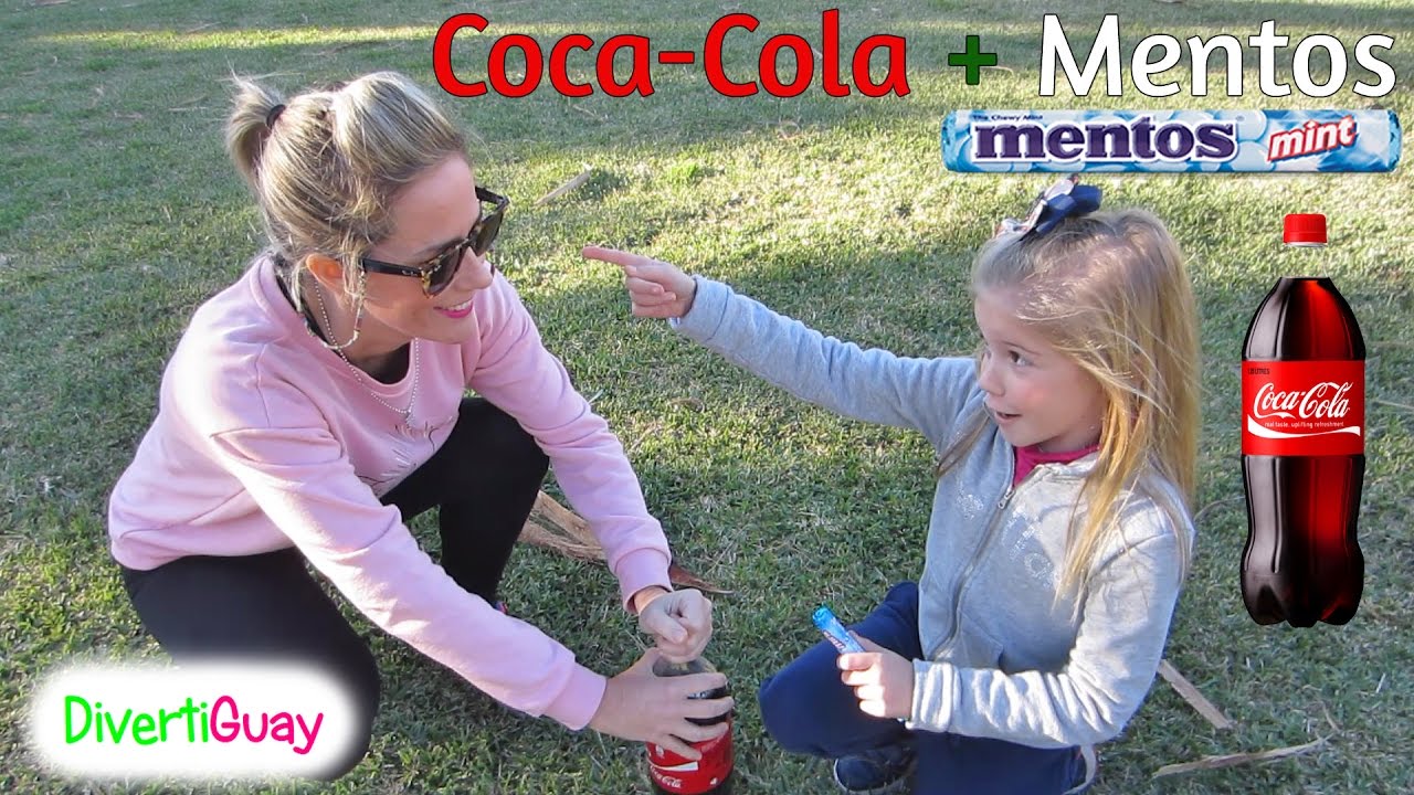 Coca Cola con Mentos o Coca Cola Mentos Challenge - YouTube