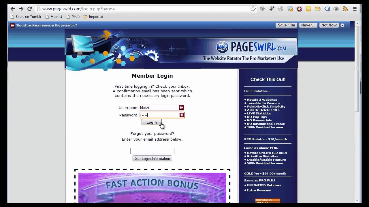 free team rotator / website rotator / pageswirl review - YouTube