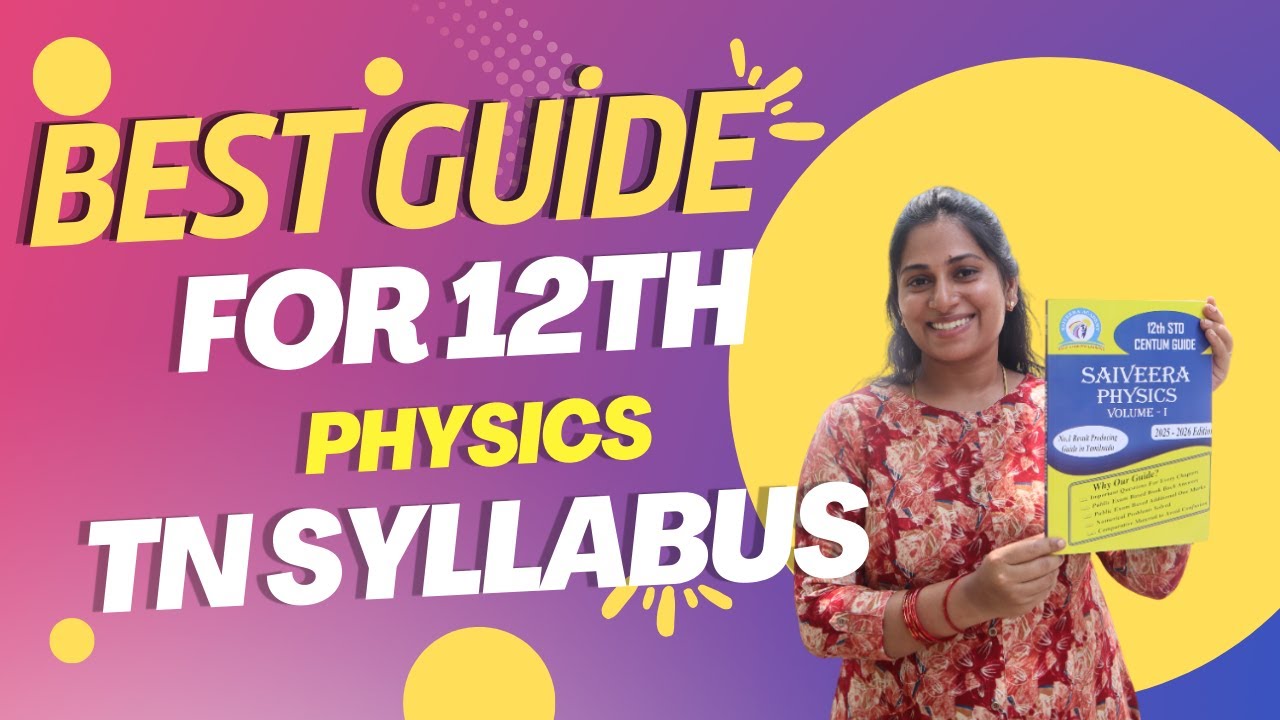 Best Guide For 12th Physics?🤔 🤔| TN Syllabus |12th Saiveera Academy ...