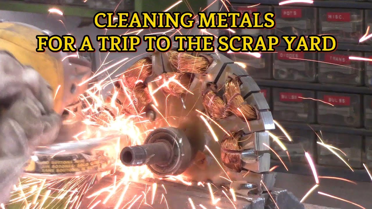 CLEANING METALS FOR A TRIP TO THE SCRAP YARD - YouTube