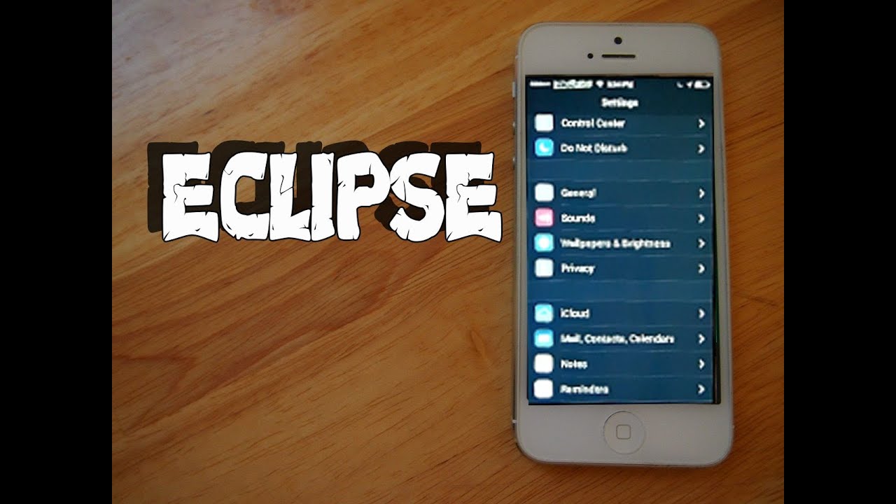 iOS 7 Jailbreak Tweak 2014: Eclipse (Night Mode) - YouTube