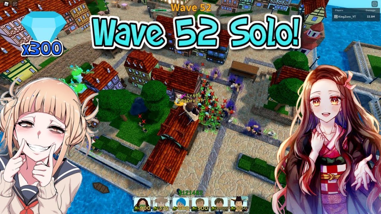 How To Get 300 Gems And Wave 52 Solo On New Map All Star Tower Defense ...