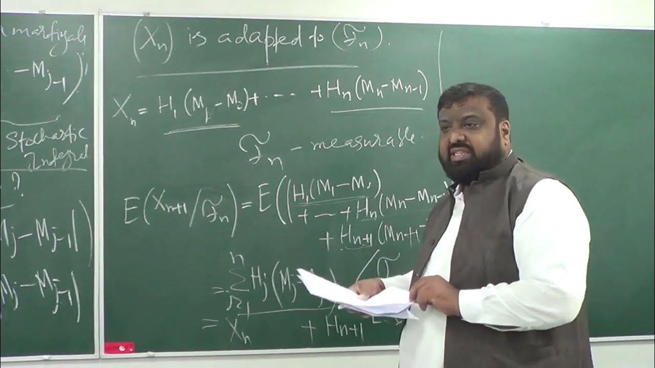 Stochastic Calculus Lecture 3 Part 1 Discrete Stochastic integral of predictable process - YouTube
