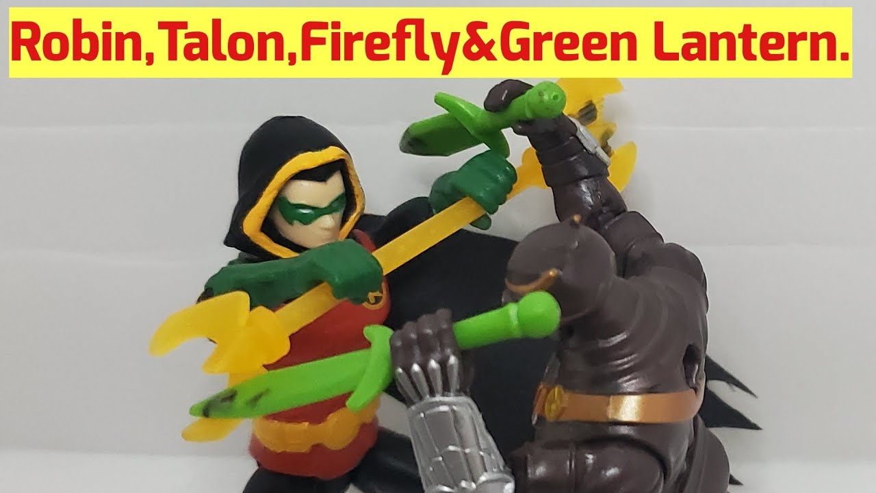 Spinmaster Batman Robin/Talon/Firefly/Green Lantern - YouTube