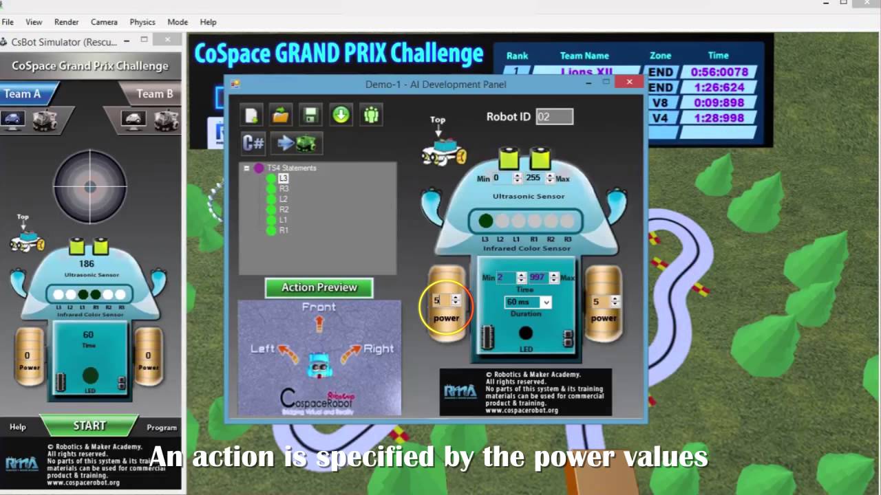 CoSpace RoboCoding: Line Following Made Easy - YouTube