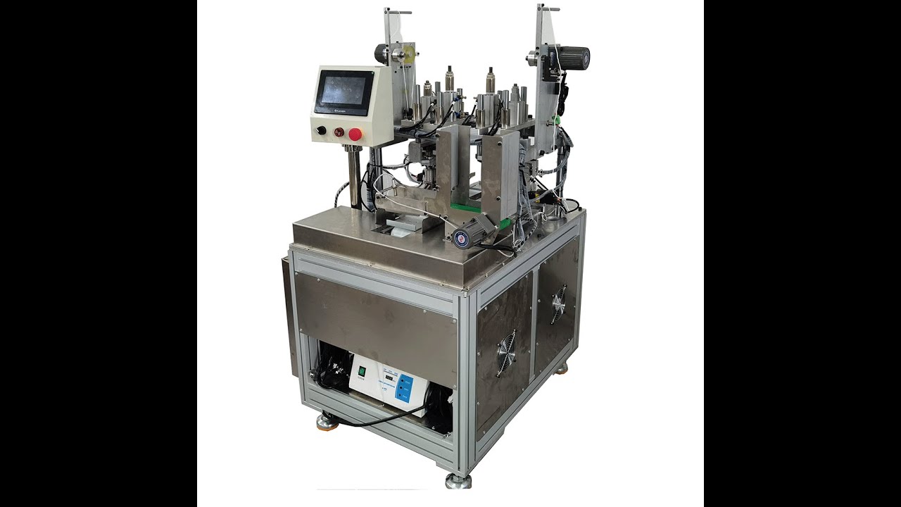 mask earloop machine - YouTube