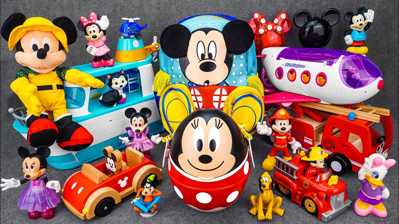 Satisfying with Unboxing Disney Junior Mickey Mouse Weebles Airplane ...