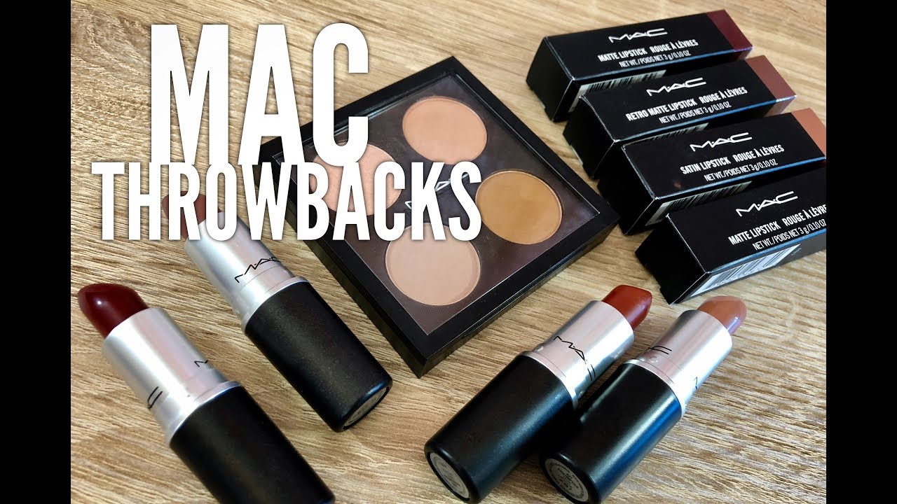 New MAC Throwbacks Swatches & Tutorial - YouTube