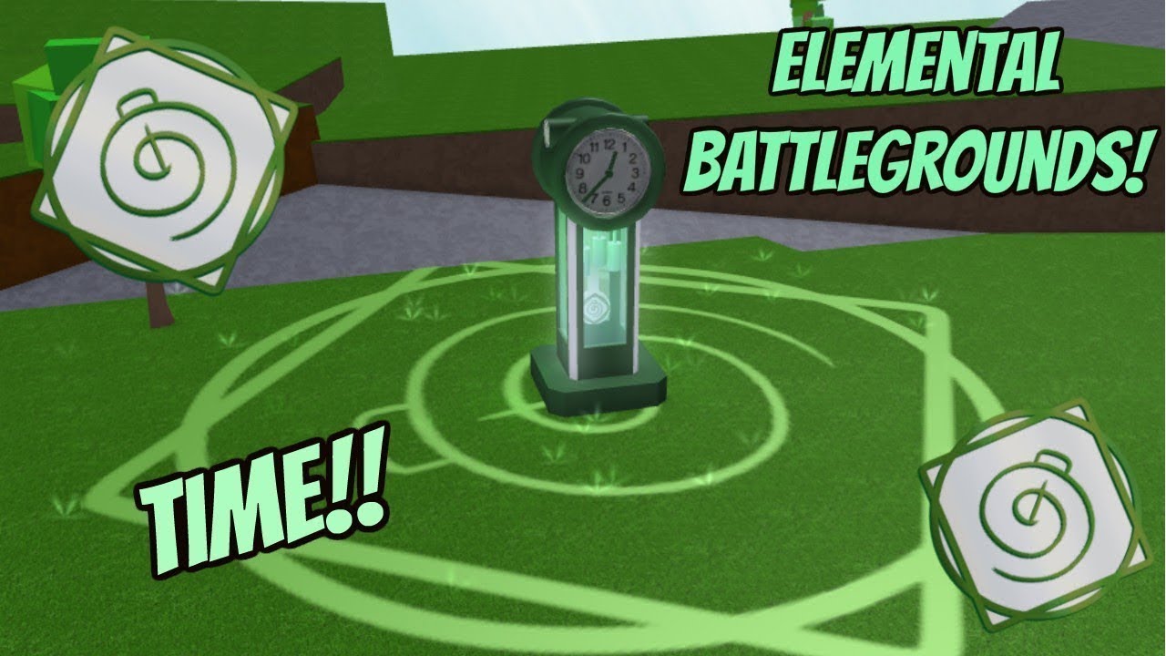 Roblox elemental battlegrounds Gamplay with the time element - YouTube