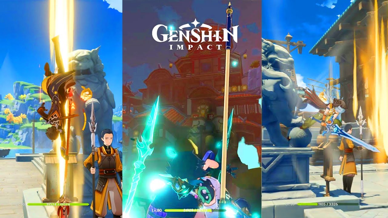 Genshin Impact - Xiao & 27 Characters Plunge Attacks Slow Motion ...