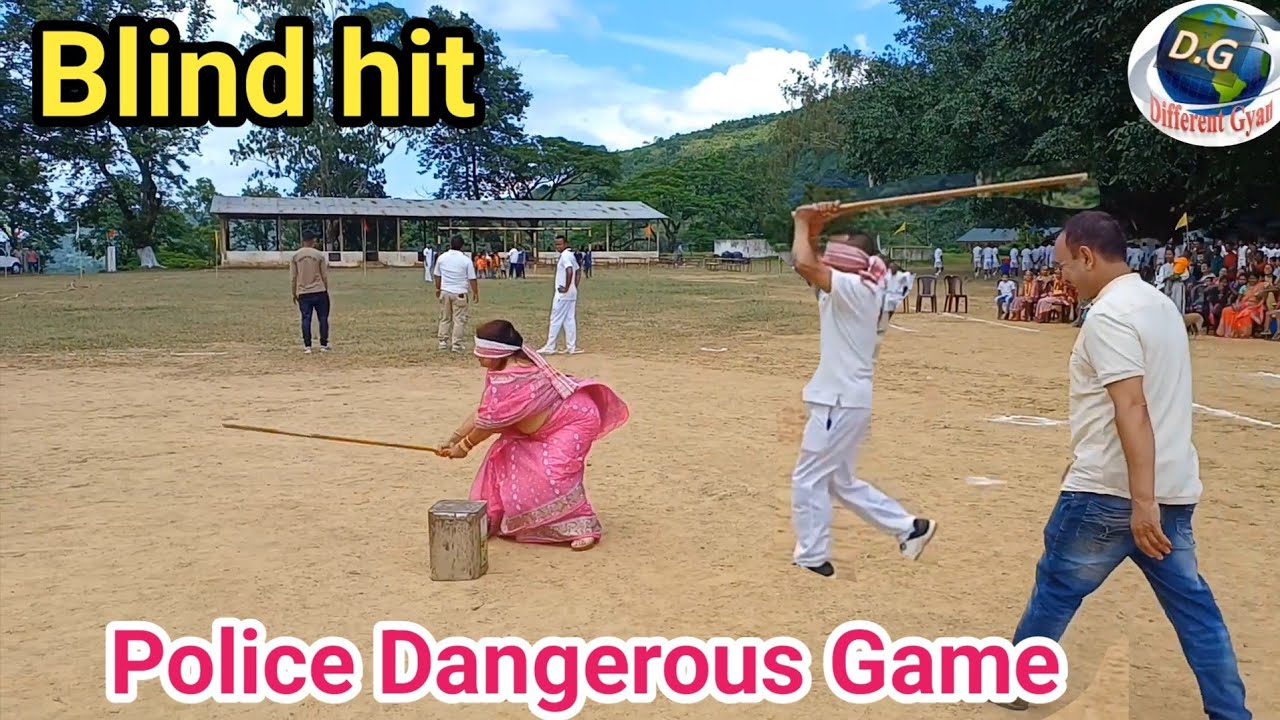 Blind Hit🙏Dangerous Blind Game👈Assam Police🙏ধুনীয়া খেল চাওক 👈best game ...