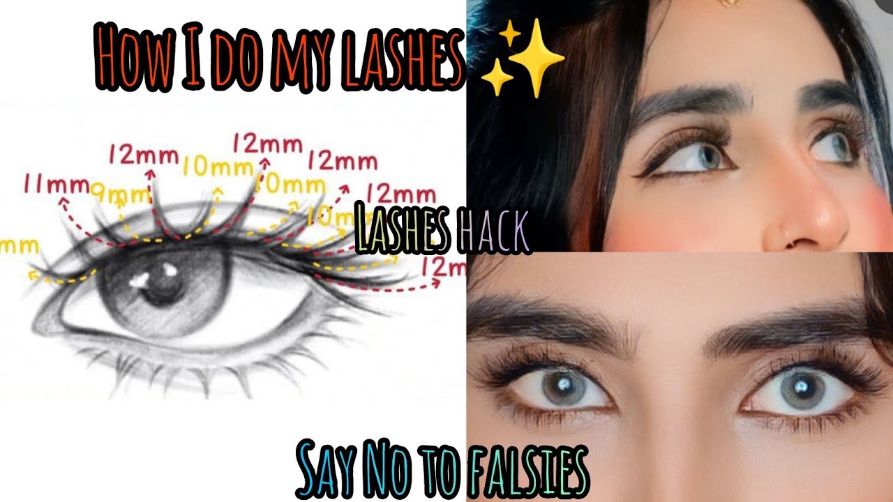 Easy Long Lashes Hack | how to achieve longer and thicker lashes with ...