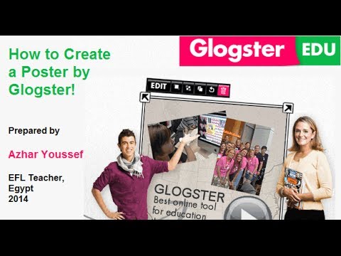 How to create a Poster by Glogster! - YouTube