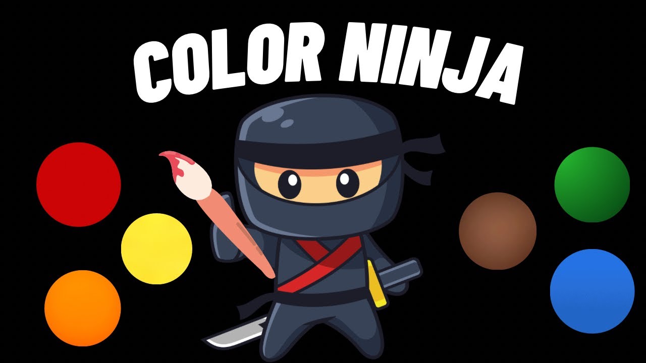 Color With NINJA For Kids Video 🎨 | Mix The Colors | Red and blue make ...