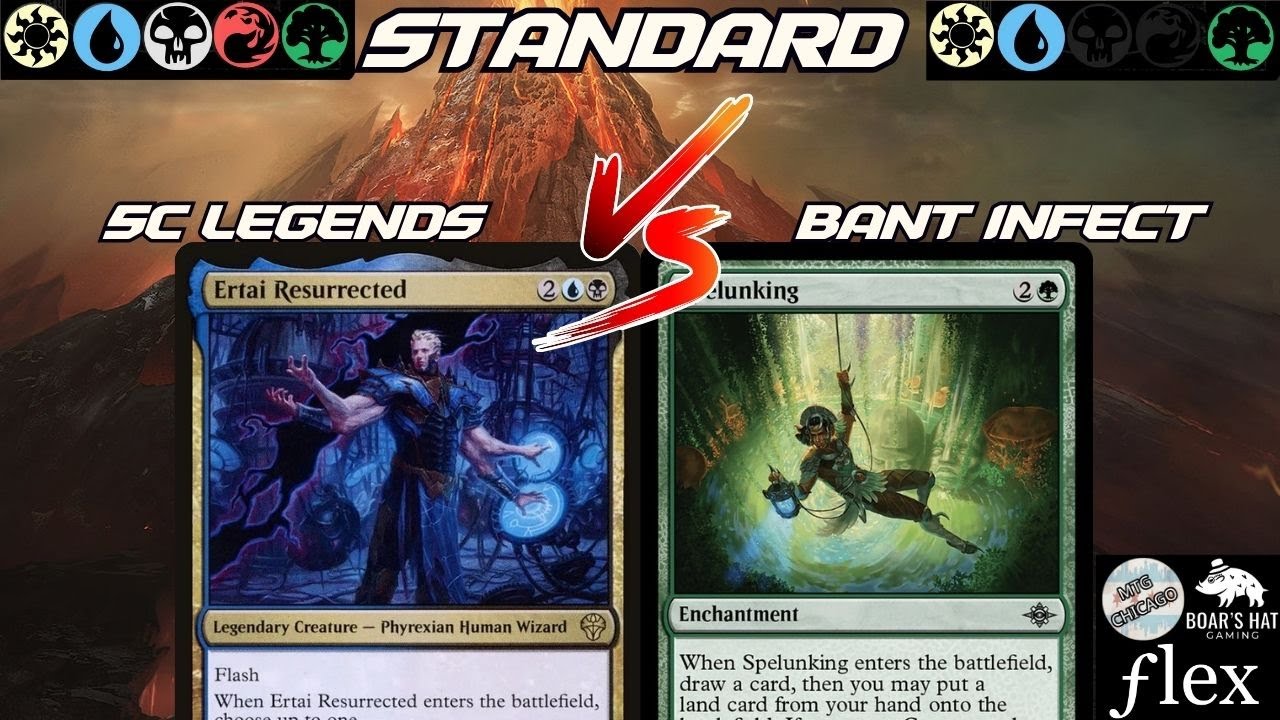5 Color Legends VS Bant Infect [MTG Standard] - YouTube