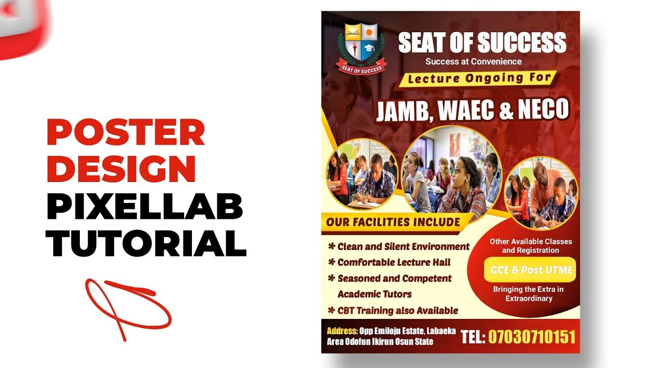 Smartphone Graphics - How to design a School Poster in Pixellab # ...