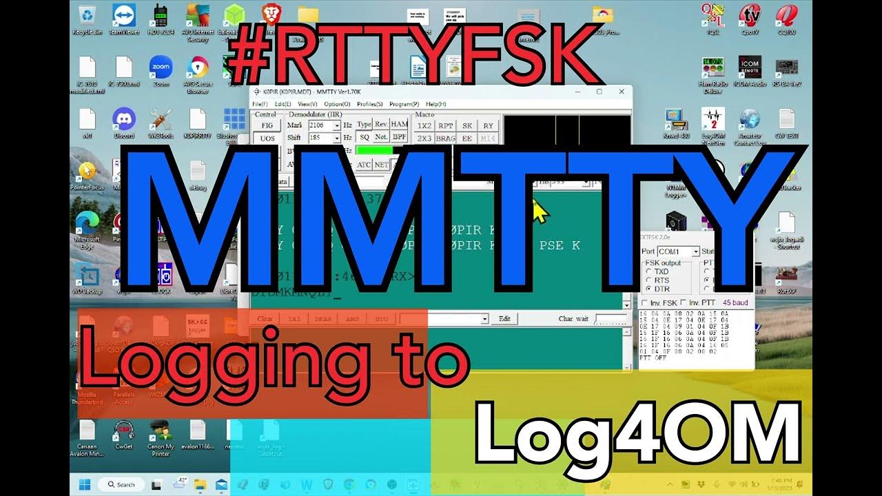 How to Setup Log4OM to Automatically Import QSO's From MMTTY - YouTube