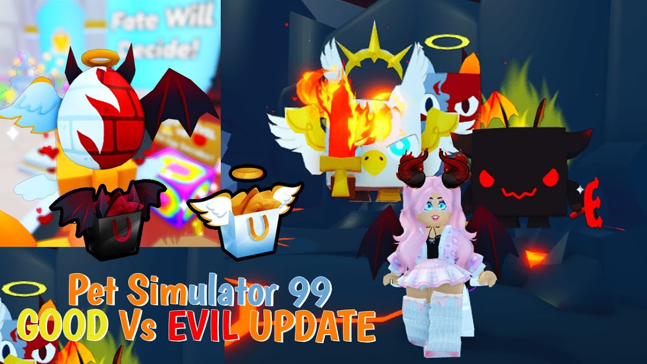 Pet simulator 99 GOOD Vs EVIL Update! #roblox #robloxgames #petsim99 ...