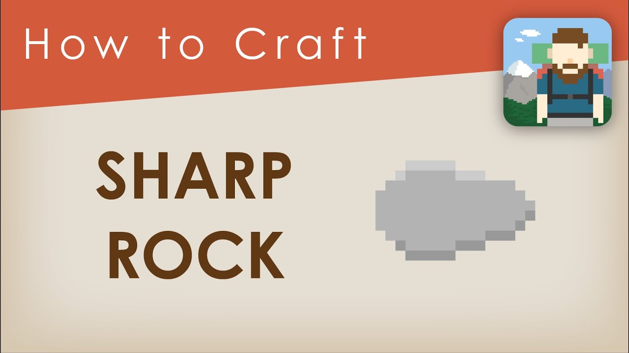 How to Craft a Sharp Rock in On My Own - YouTube