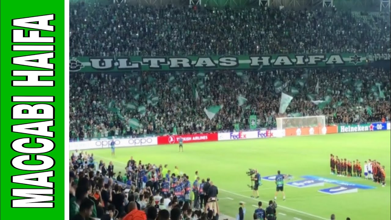 Ultras Maccabi Haifa 🟢⚪ in Sammy Ofer Stadium | Maccabi Haifa ...